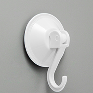 White Suction Cup with Hook | Hi-Q Components